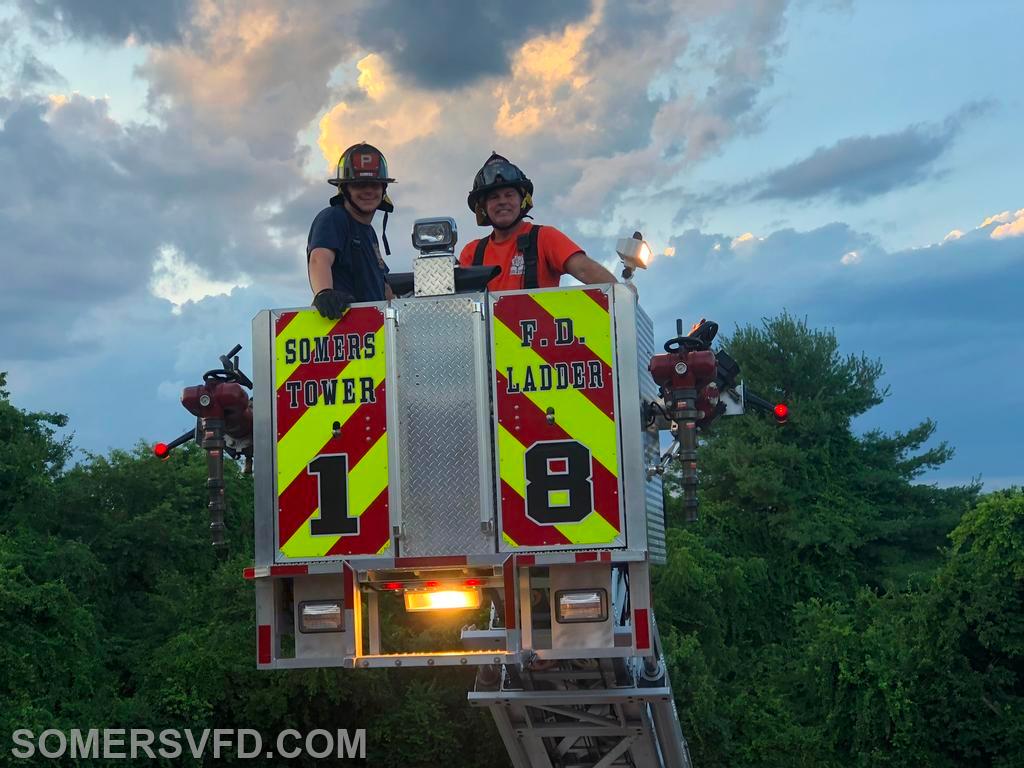 Ladder drill at Lincolndale FH - Somers Volunteer Fire Department, Inc.