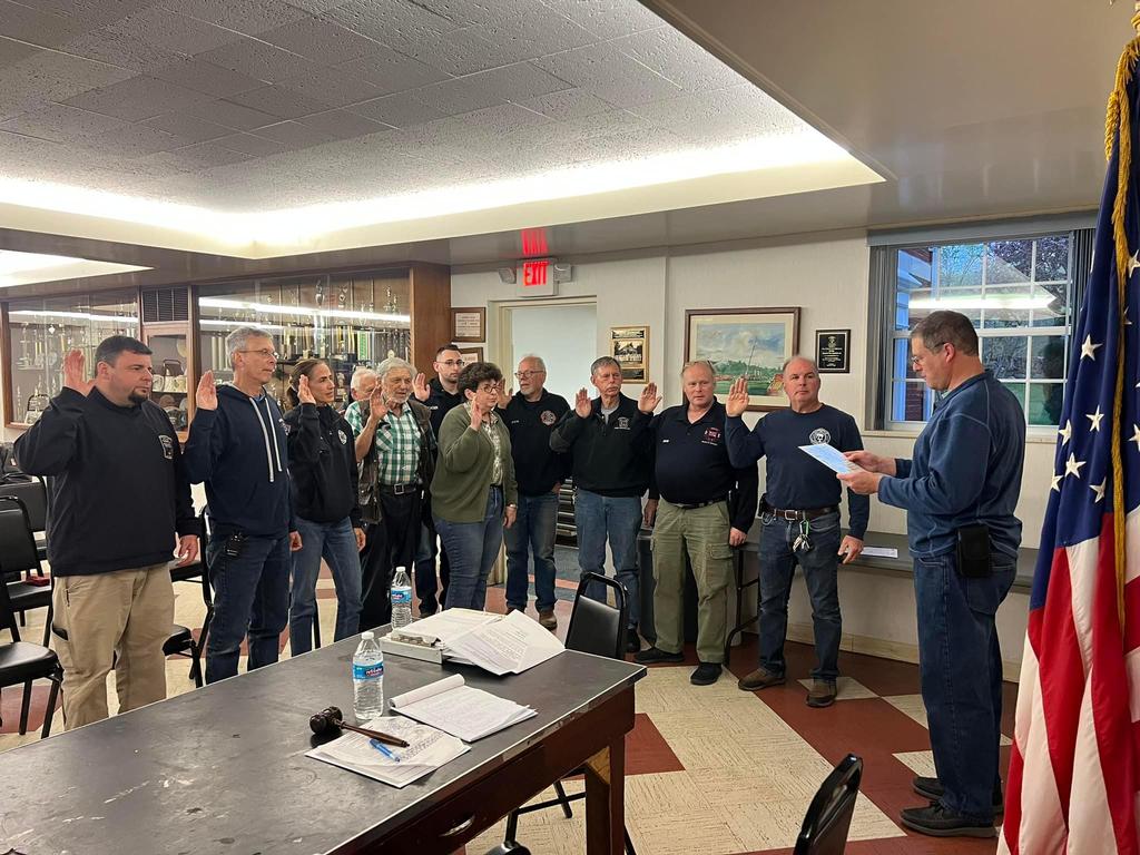 SVFD’s 2023-2024 executive & line officers are administered the oath of ...
