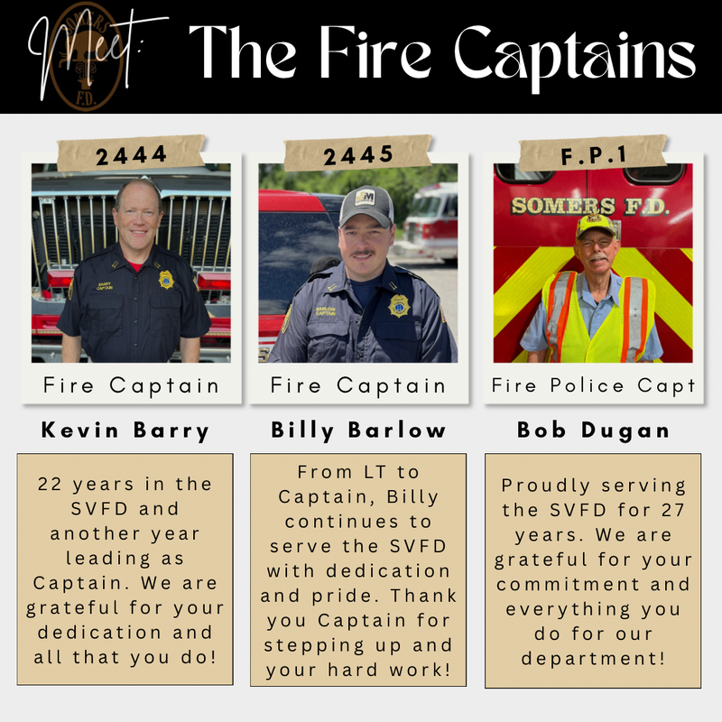 🔥 FIRE PREVENTION WEEK – DAY 4: FIRE CAPTAINS & LIEUTENANTS 🔥 - Somers ...